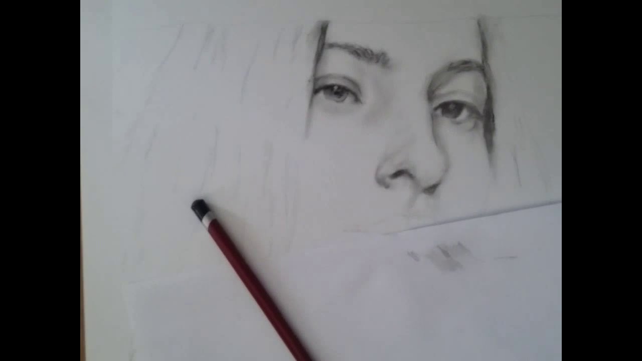Portre çizimi, Portrait drawing, karakalem, draw part 1 - YouTube