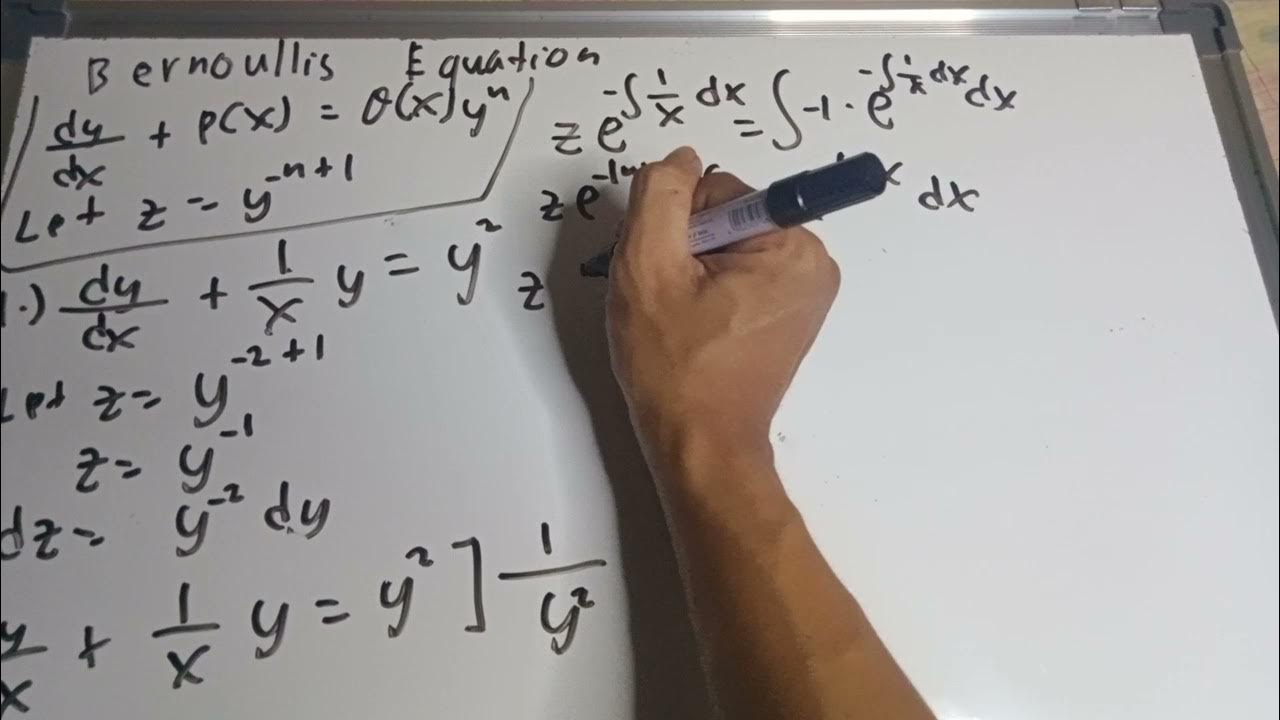 Chapter 4 Differential equation Bernoulli's equation part 1/7 - YouTube