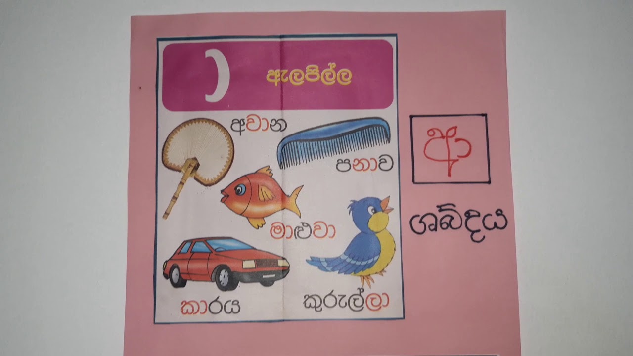 1, 2 ශ්‍රේණි- ඇලපිල්ල Grade 1&2 Pillam(Alapilla) - YouTube