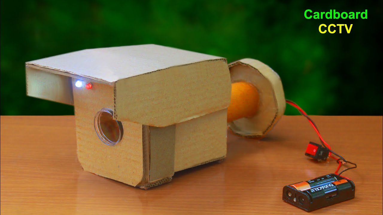How to make CCTV using Cardboard LED - YouTube