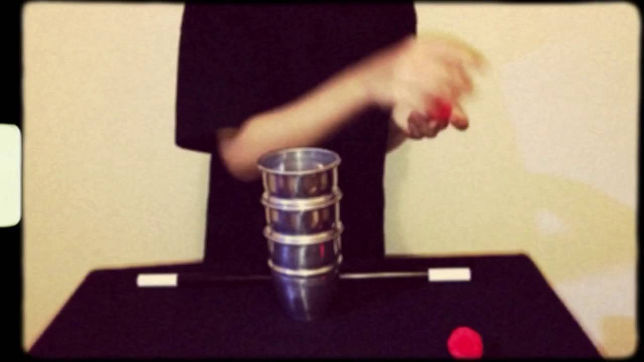 Cups & Balls trick - YouTube