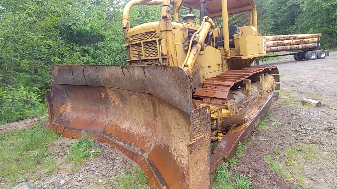Pony motor start Cat D7 Dozer - YouTube