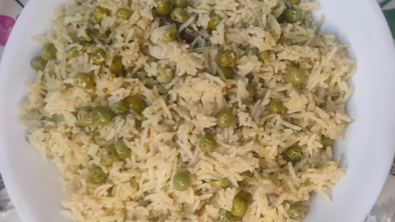 matar wale rice 5 minute recipe - YouTube