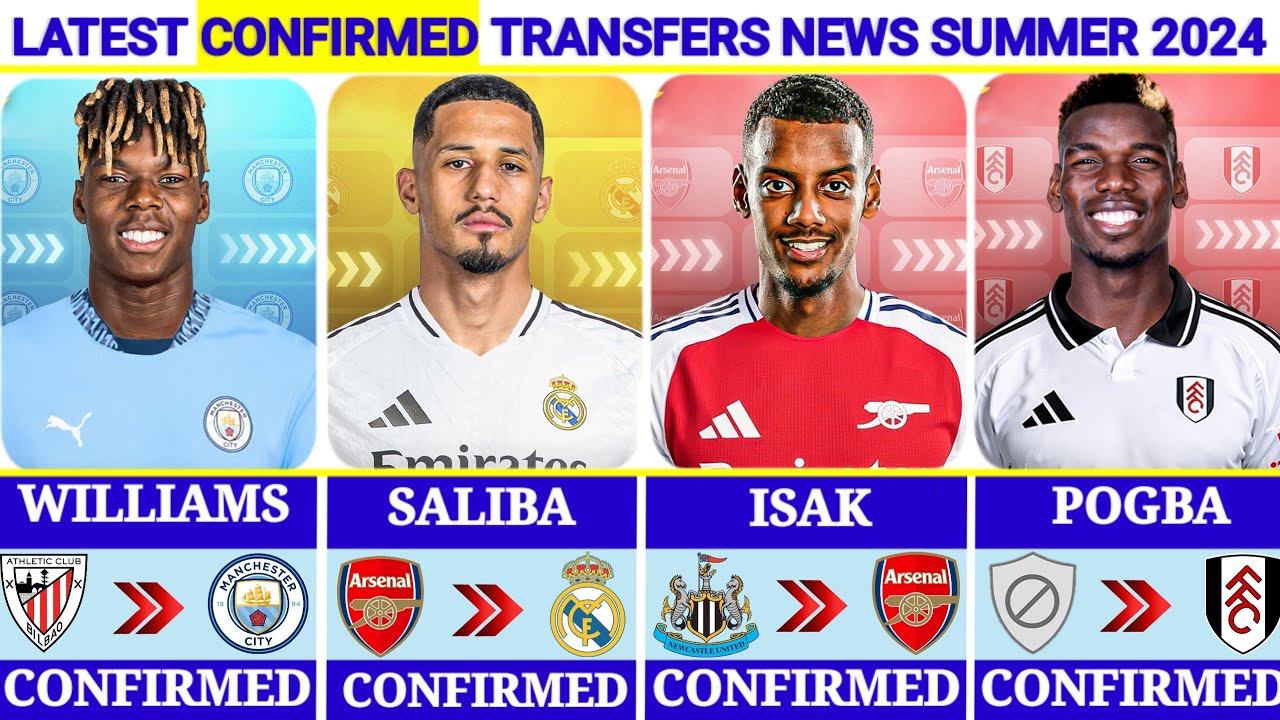 🚨LATEST CONFIRMED TRANSFERS NEWS AND RUMORS TRANSFERS 2024🔥 WILLIAMS ...