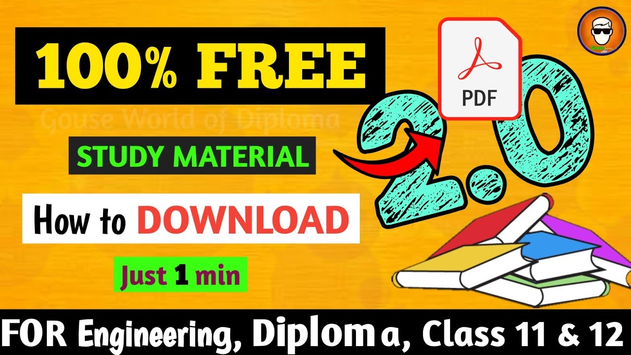 How to download Diploma or Inter Free Study Material 2.0 | FREE Full ...