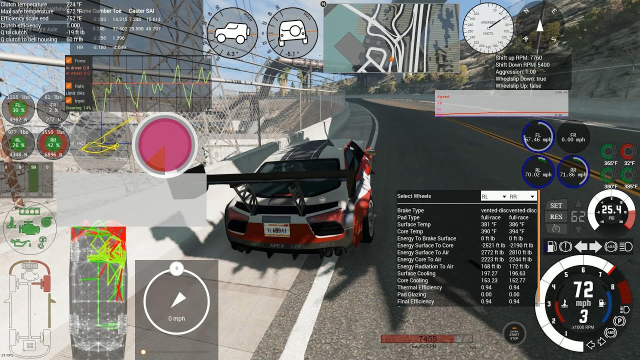 【BeamNG.drive】#2 UI app いろいろなパラメーター - YouTube