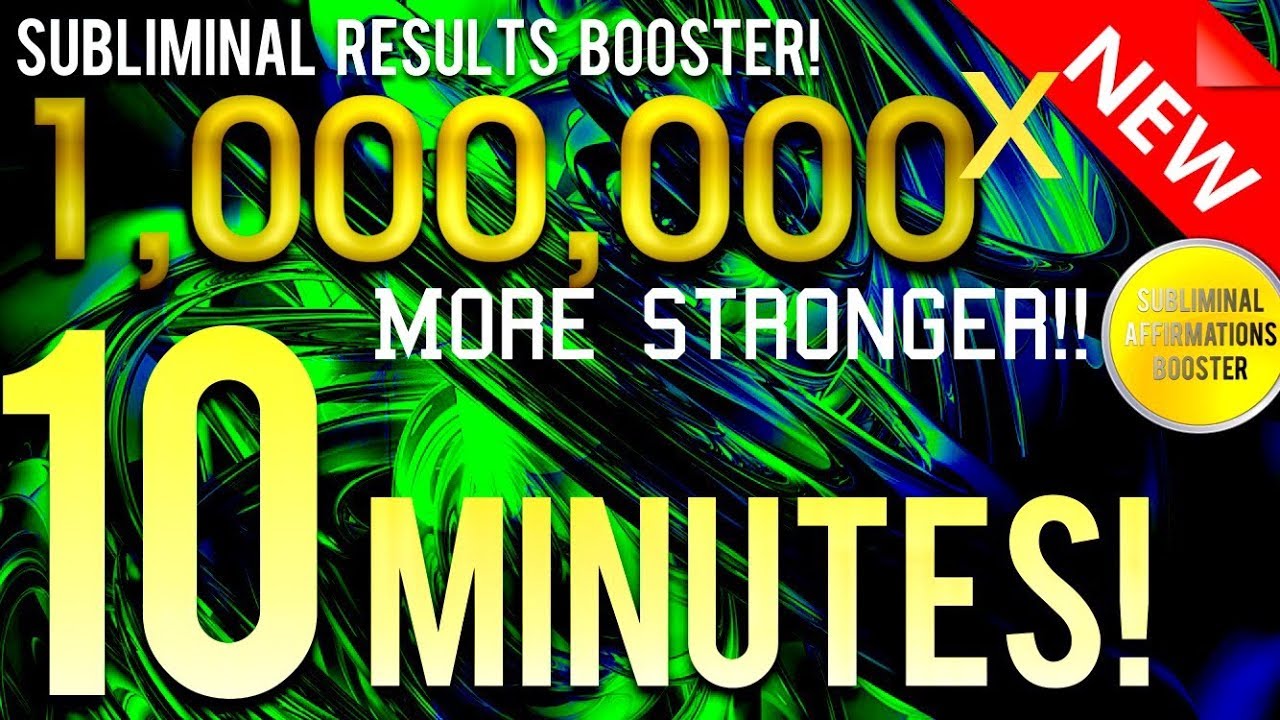 🎧 SUBLIMINAL RESULTS BOOSTER! GET RESULTS IN 10 MINUTES! 1,000,000x ...