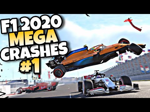 F1 2020 MEGA CRASHES #1