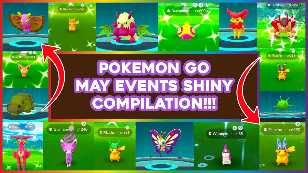 ANOTHER HUGE POKEMON GO SHINY COMPILATION!!! | May Events and New ...