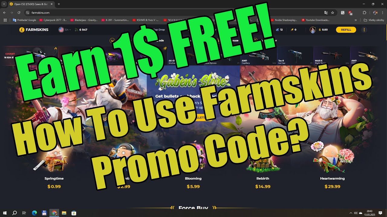 How To Use Farmskins Promo Code??? CS2 Gambling - YouTube