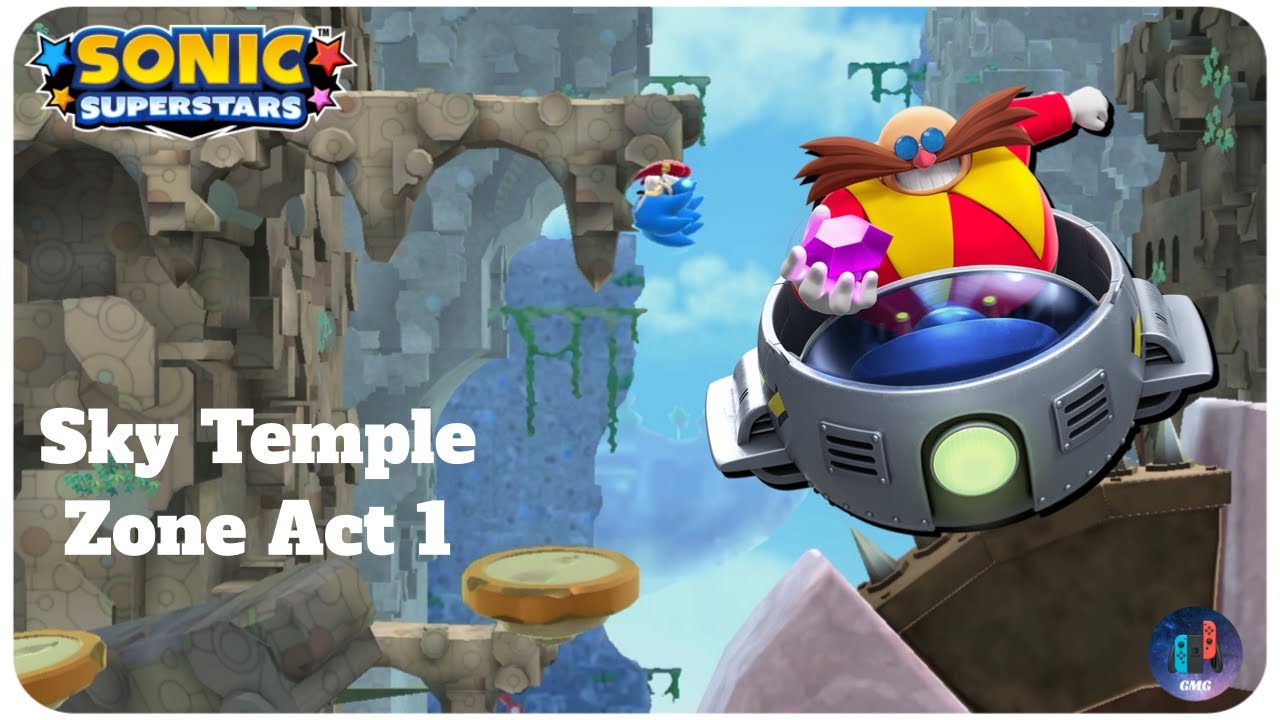 Sonic Superstars Sky Temple Zone Act 1 & Unlocking Emerald Power 3 ...