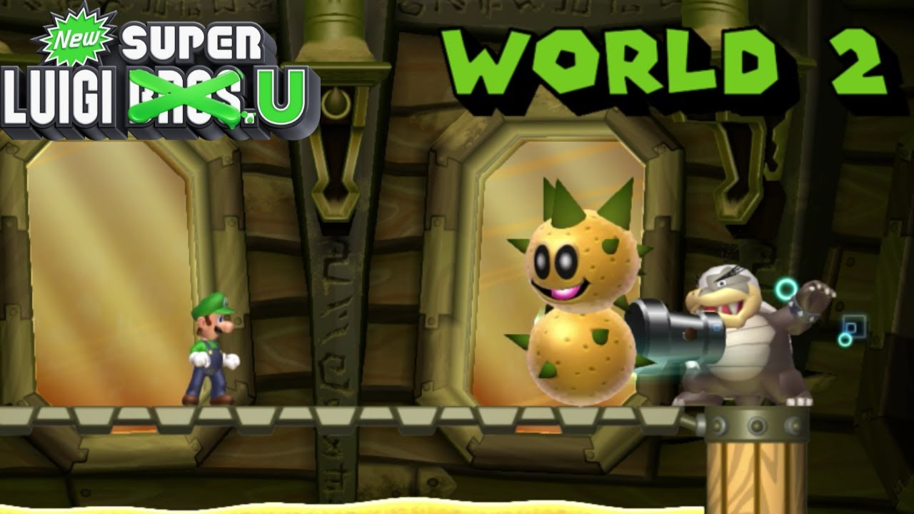 40 YEARS OF LUIGI! - World 2 - New Super Luigi U Casual 100% ...