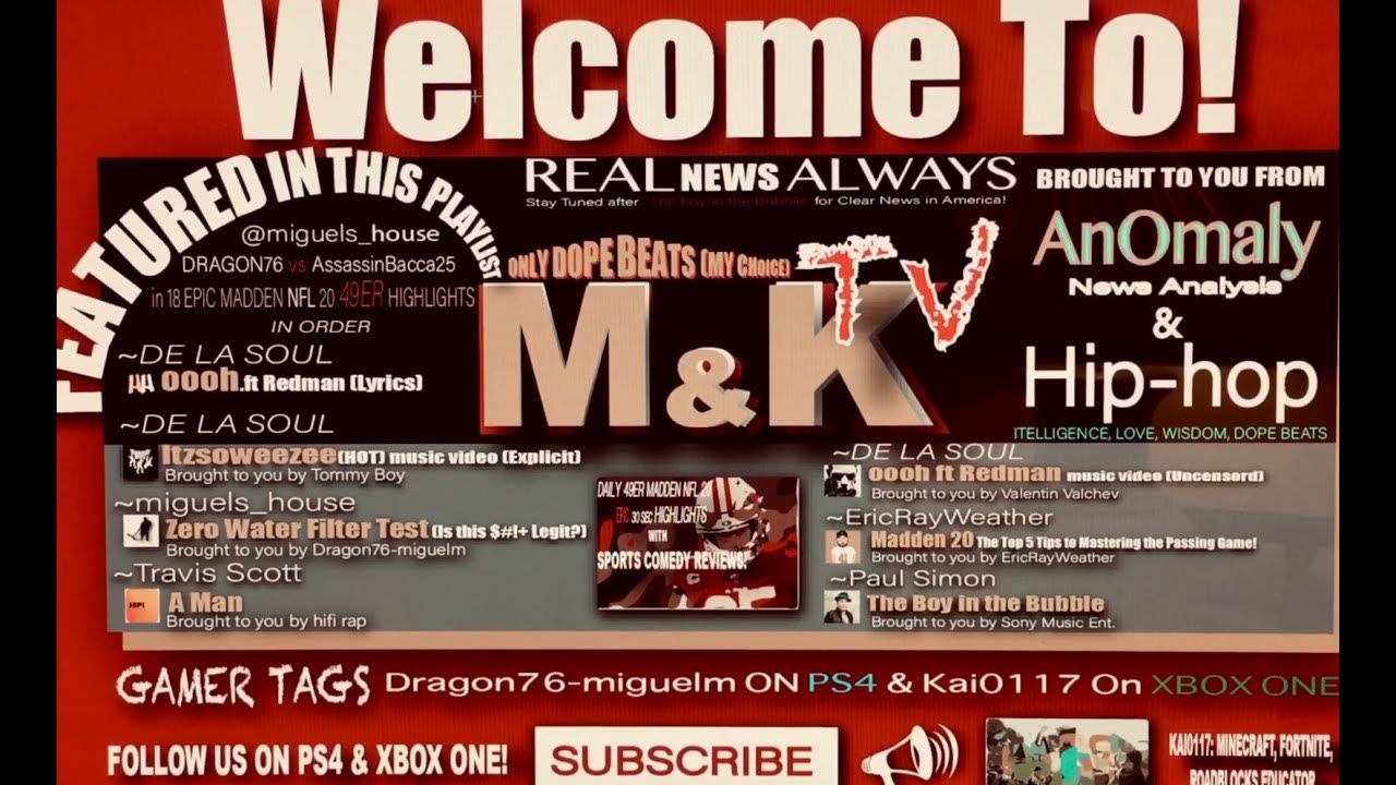 Welcome to M & K TV! MY CHOICE FOR DOPE BEATS ARE UDDERATE MADNESS! - YouTube