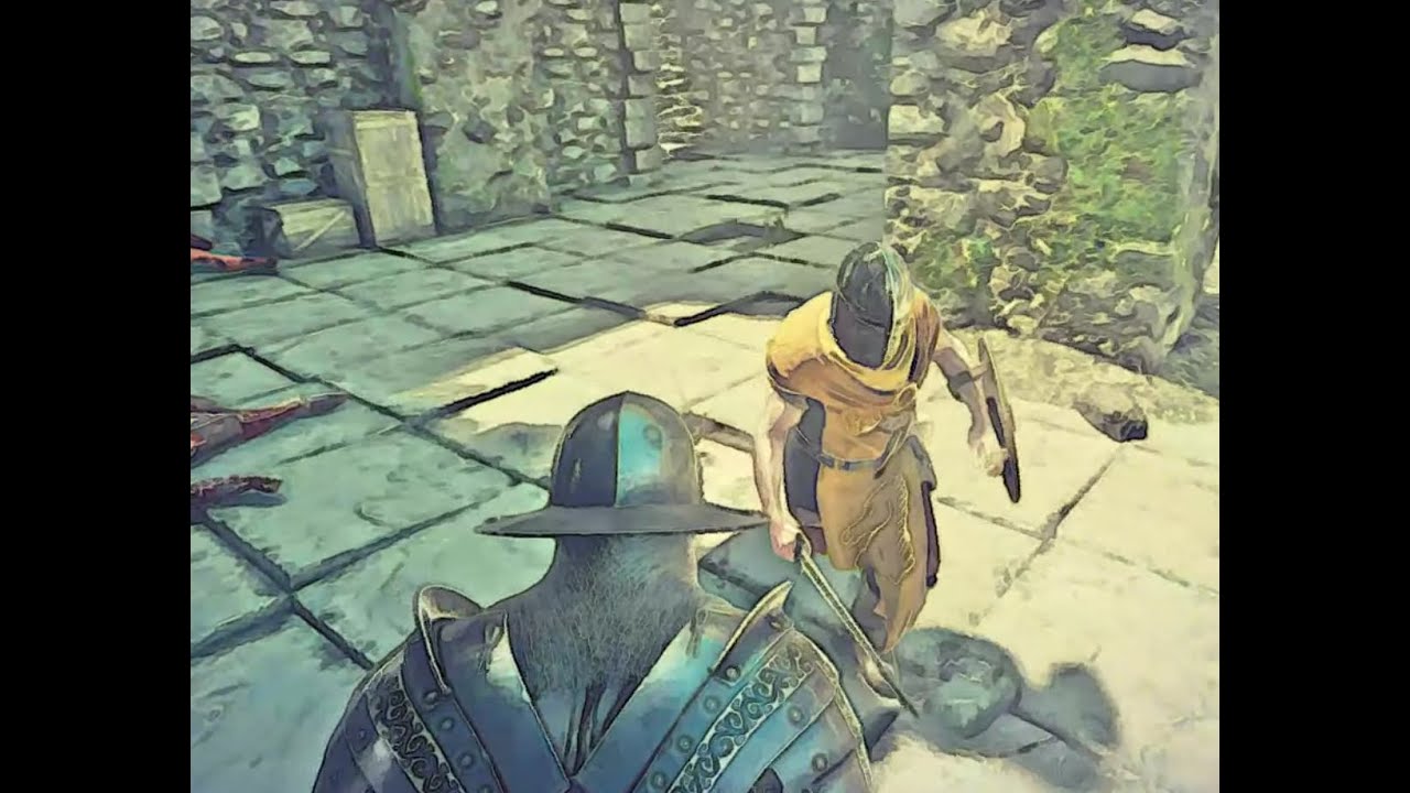 Mordhau turned into a cartoon with Nvidia Game Filter - YouTube