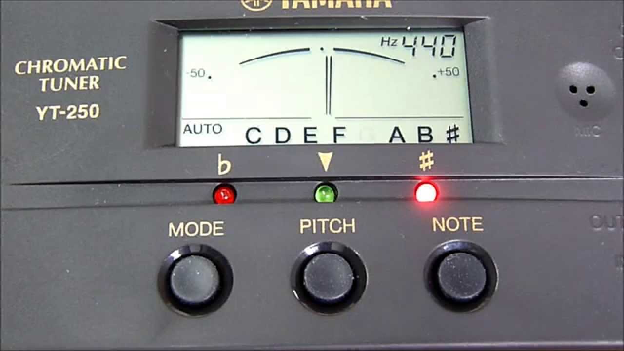 Stimmgerät: Yamaha YT-250 Chromatic Tuner - Unboxing und Test mit ...
