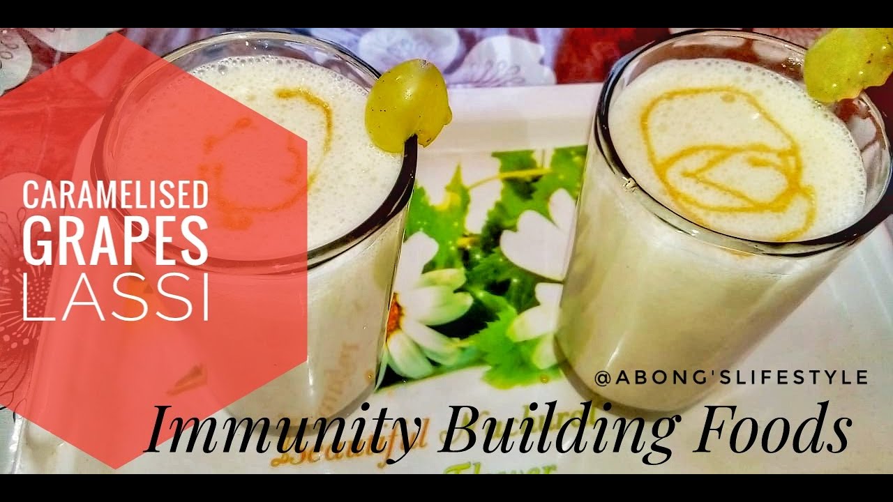 || Immunity Building Foods || Caramelised Grapes Lassi || - YouTube