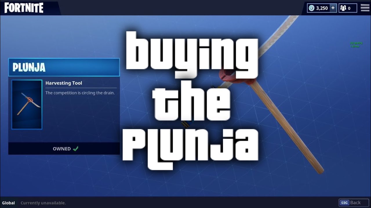 FORTNITE "BUYING THE PLUNJA PICKAXE IN FORTNITE BR"//"FORTNITE ...