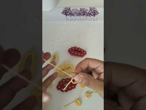 İncili örgü çıtçıt toka yapımı// 🤍🤍pearl mesh snap buckle making 🤍🤍