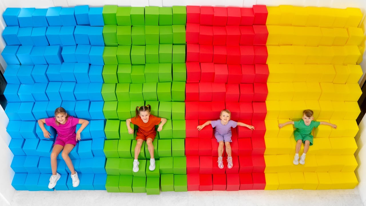Vania Mania Kids learn how to play together and share toys - YouTube