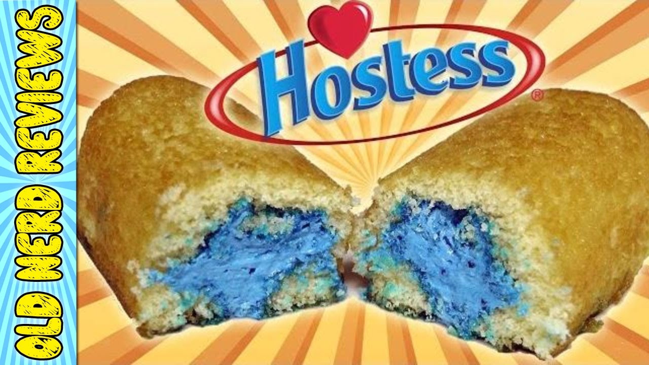 Hostess Blue Raspberry Creme Twinkies REVIEW - YouTube