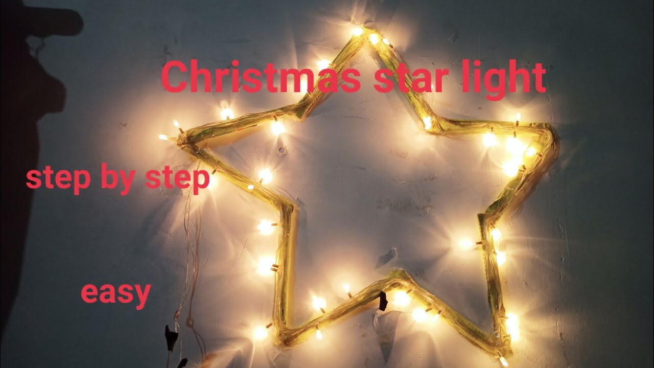 Christmas star light (very easy) - YouTube