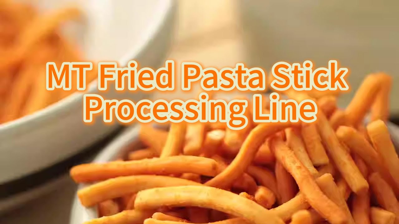 MT Fried Stick snacks Processing Line - YouTube