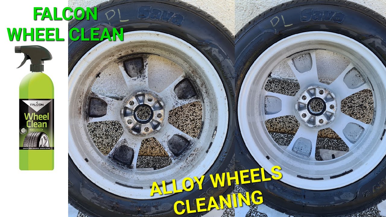 Car Wheel Cleaning With FALCON Wheel Cleaner - YouTube