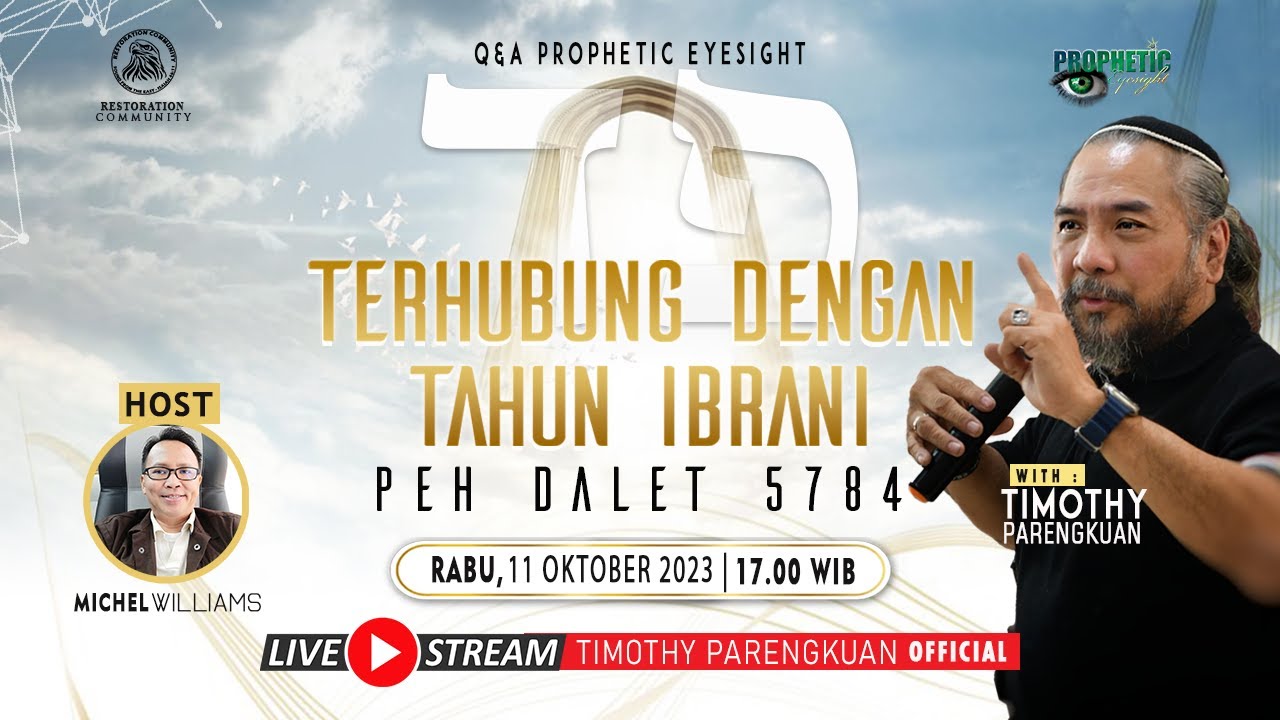 TERHUBUNG DENGAN TAHUN IBRANI "PEH DALET 5784" | Prophetic Eyesight Q&A ...