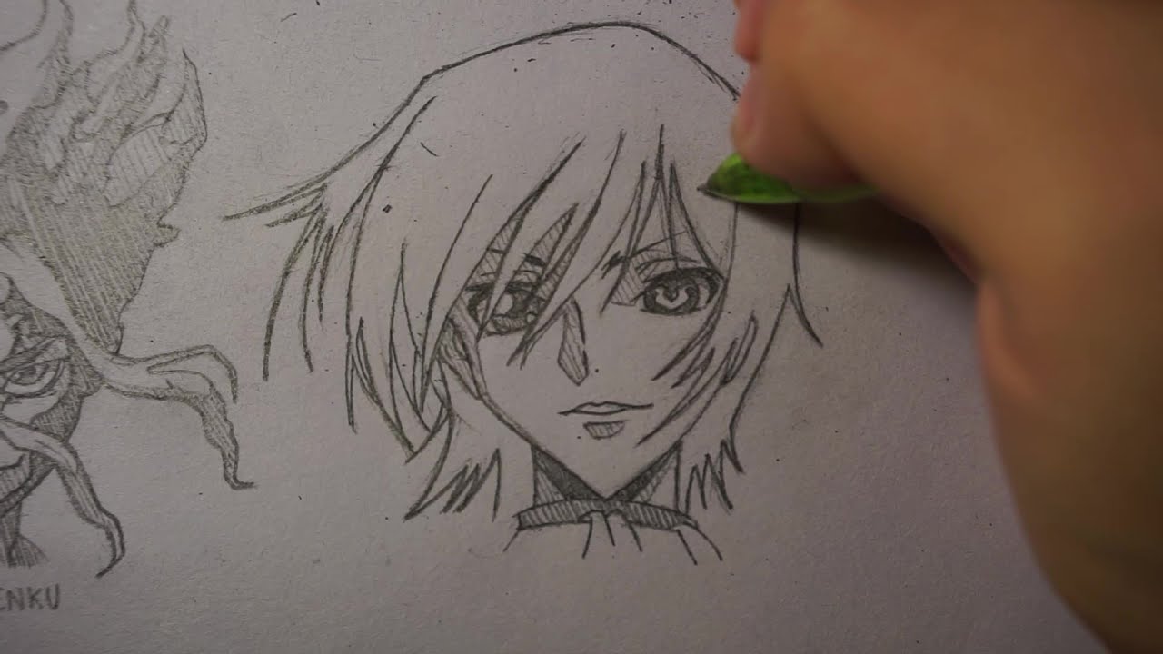 How to Draw Lelouch from Code Geass - YouTube