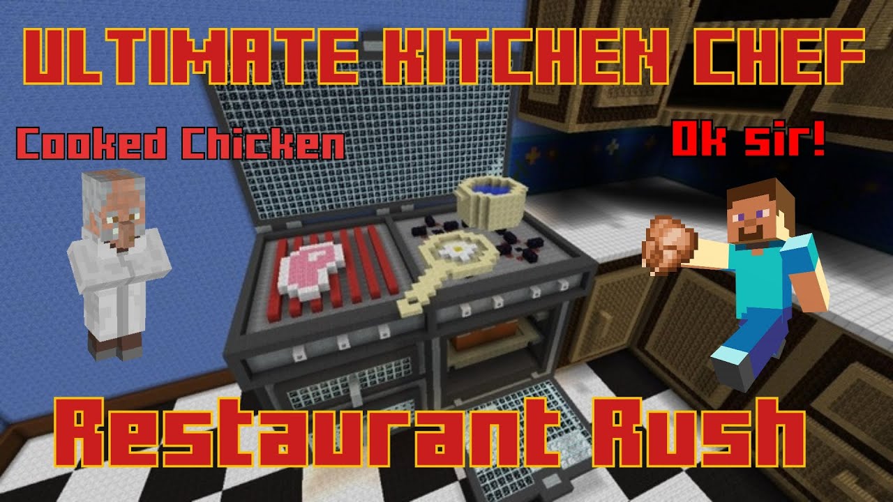 Ultimate Kitchen Chef | Restaurant Rush | Minecraft Minigame - YouTube
