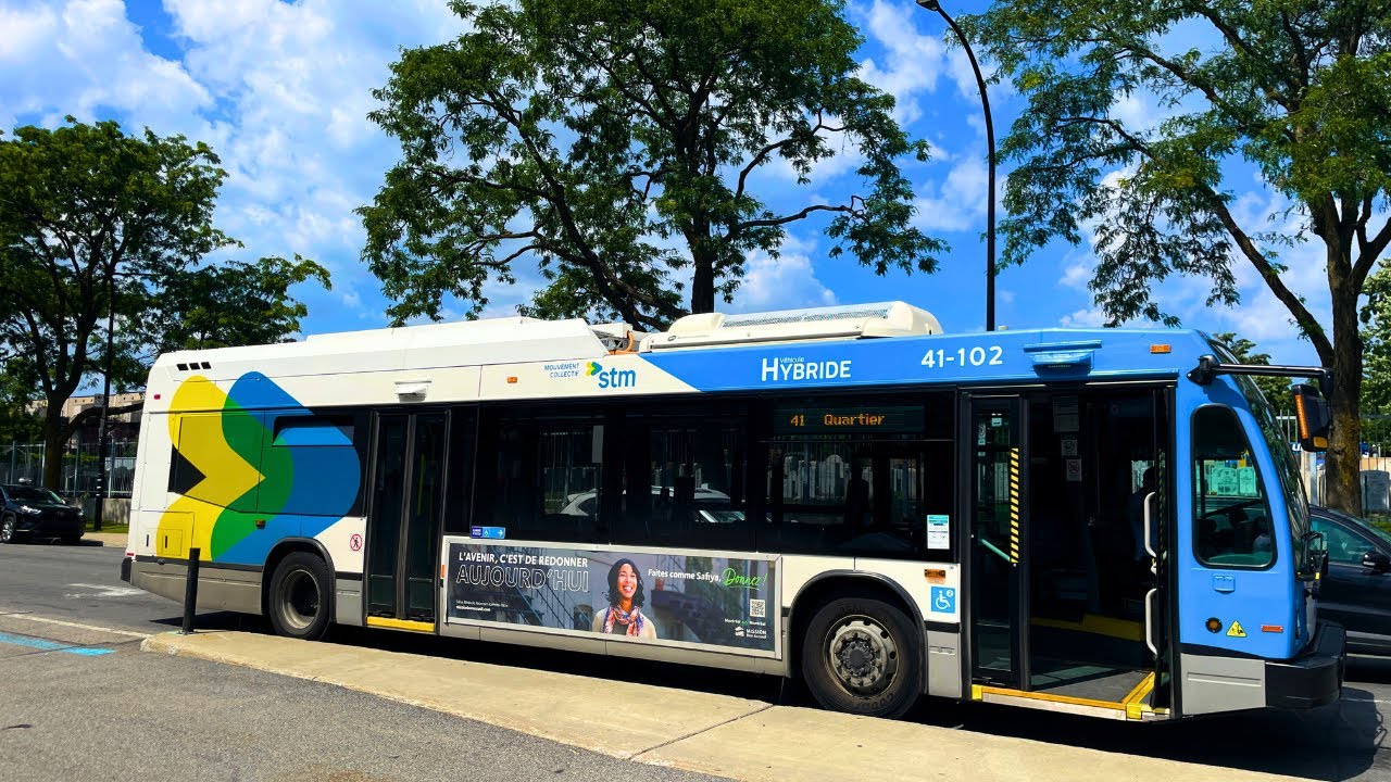 [STM] Trajet de bus sur la ligne 41 Quartier Saint-Michel / Ahuntsic ...