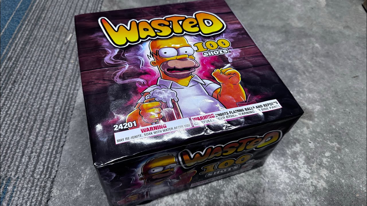 WASTED 100 shot salute firework cake 🔥🔥 NEW 2025 banger!! - YouTube