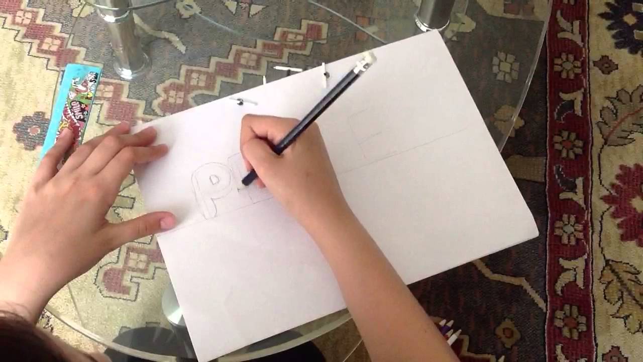 How to do bubble writing - YouTube