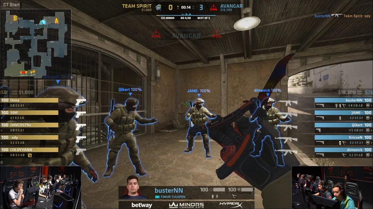 Spirit vs Avangar - Dust 2 (Minors Day 7) - YouTube