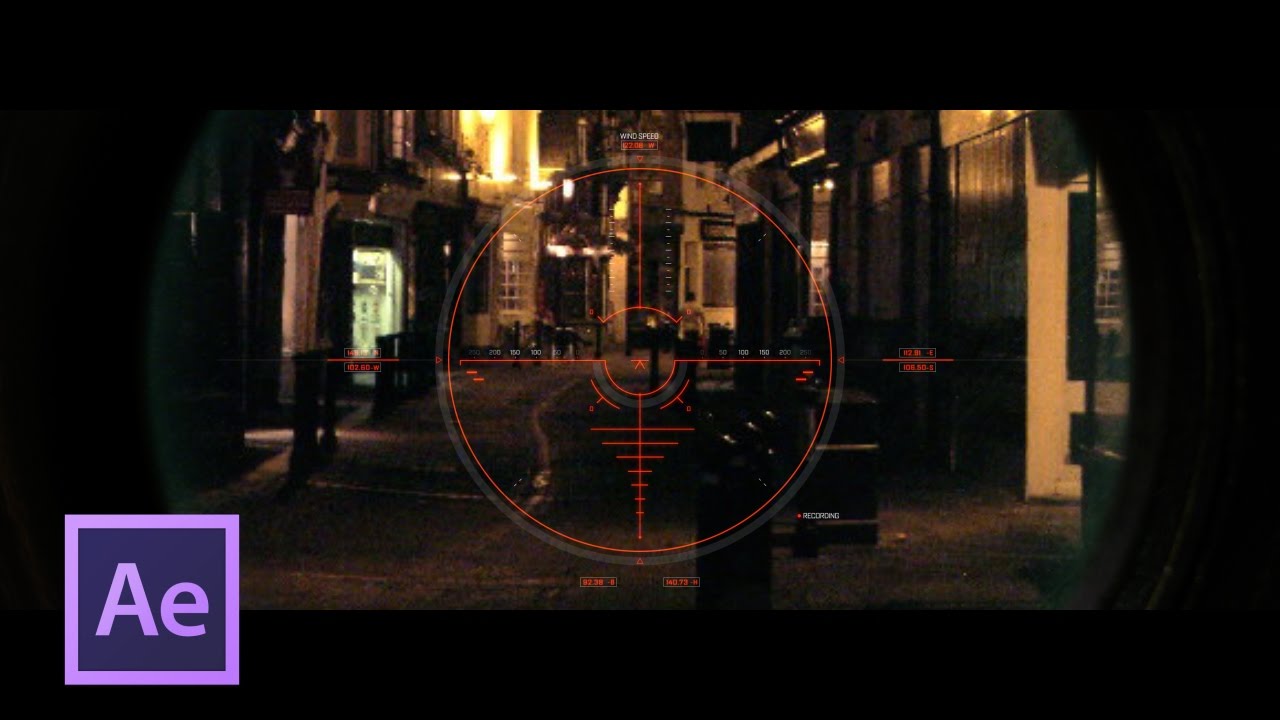 CZTUTORIÁL - After Effects 203 - Hitman sniper scope - YouTube