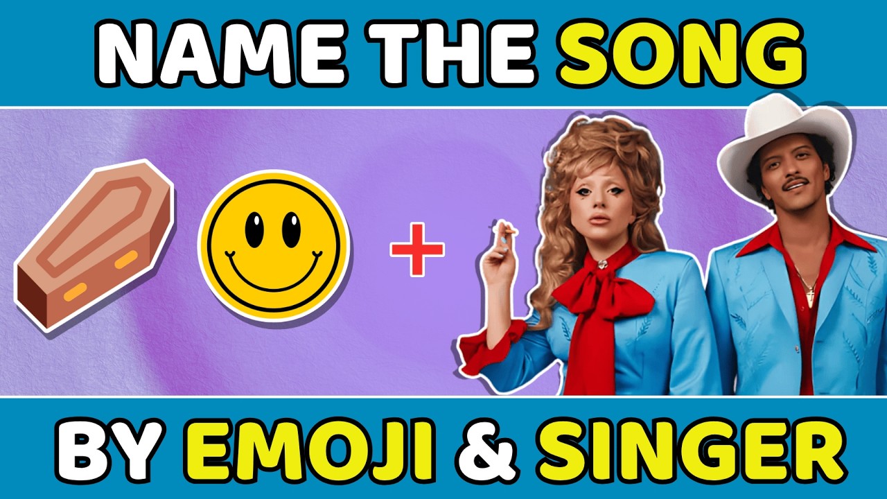Guess the Song Title by Emoji & Singer | 60 Random Hits | Music Quiz ...