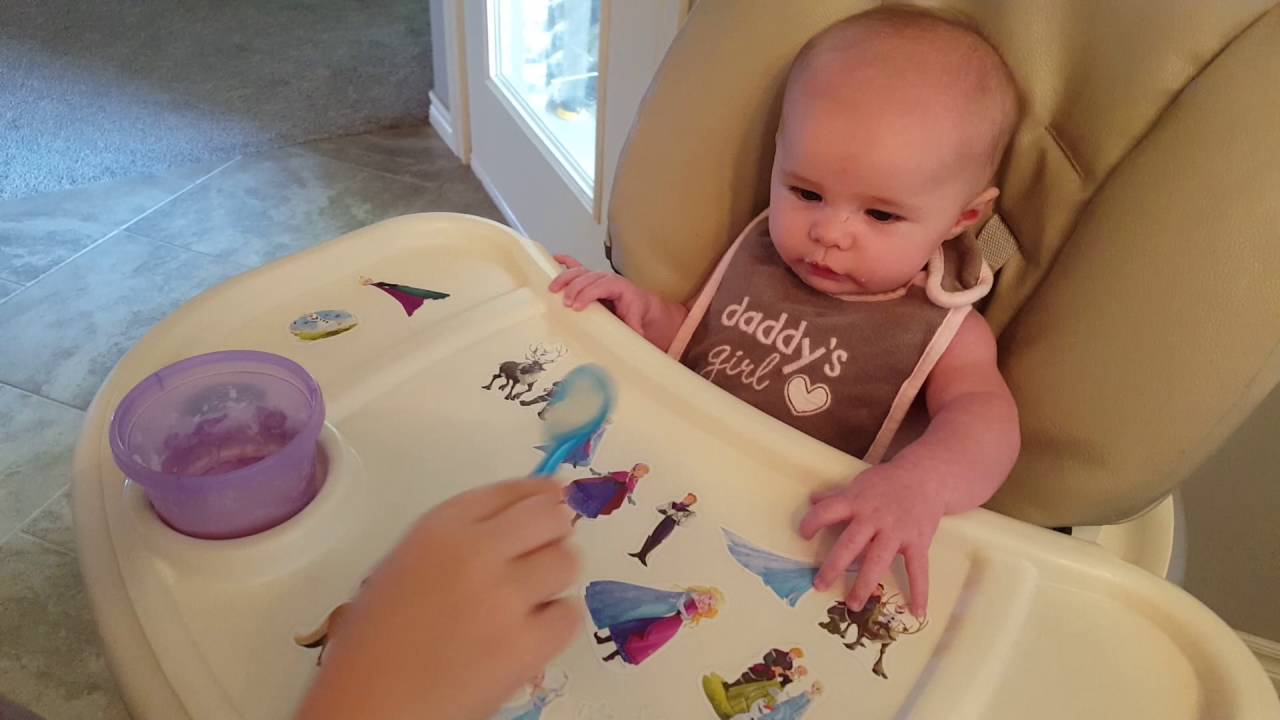 Fiona eating cereal for the first time - YouTube