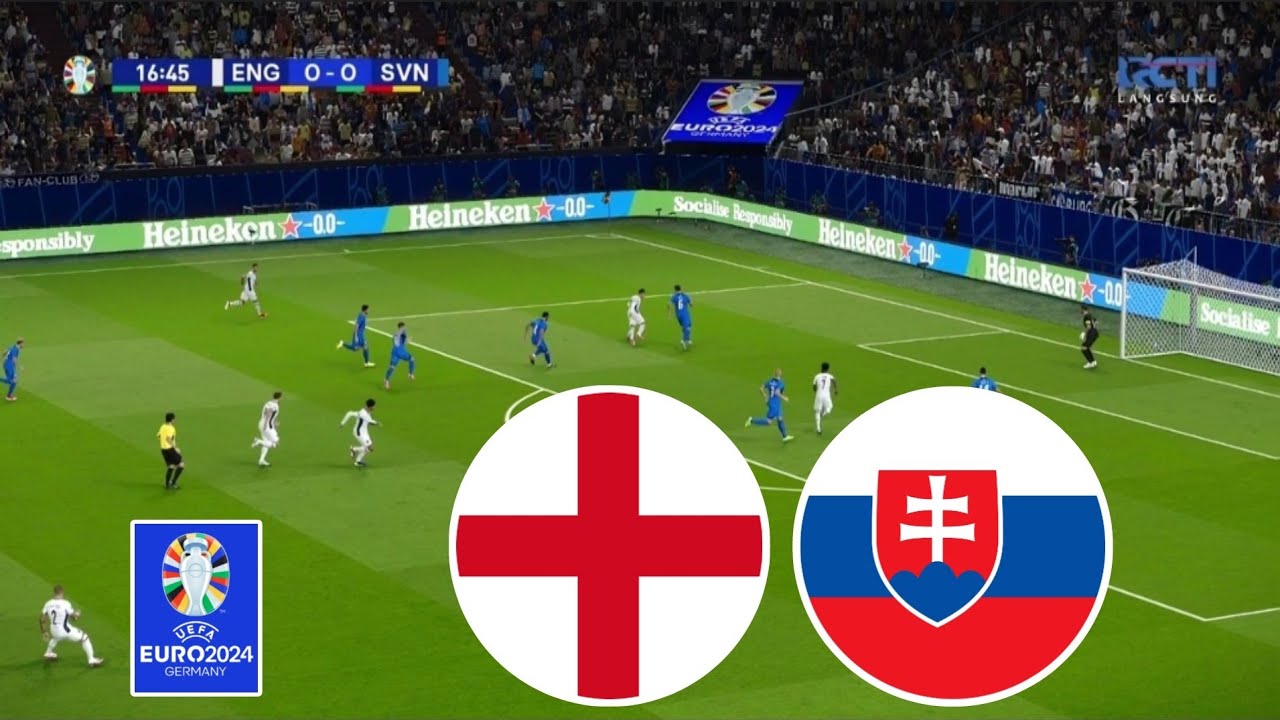 England vs Slovakia 2-1 | UEFA EURO 2024 | Match Highlights | Pes 21 ...