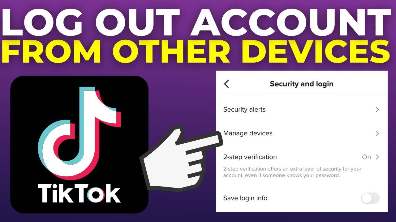 How To Log Out TikTok Account From Other Devices (2025) - YouTube