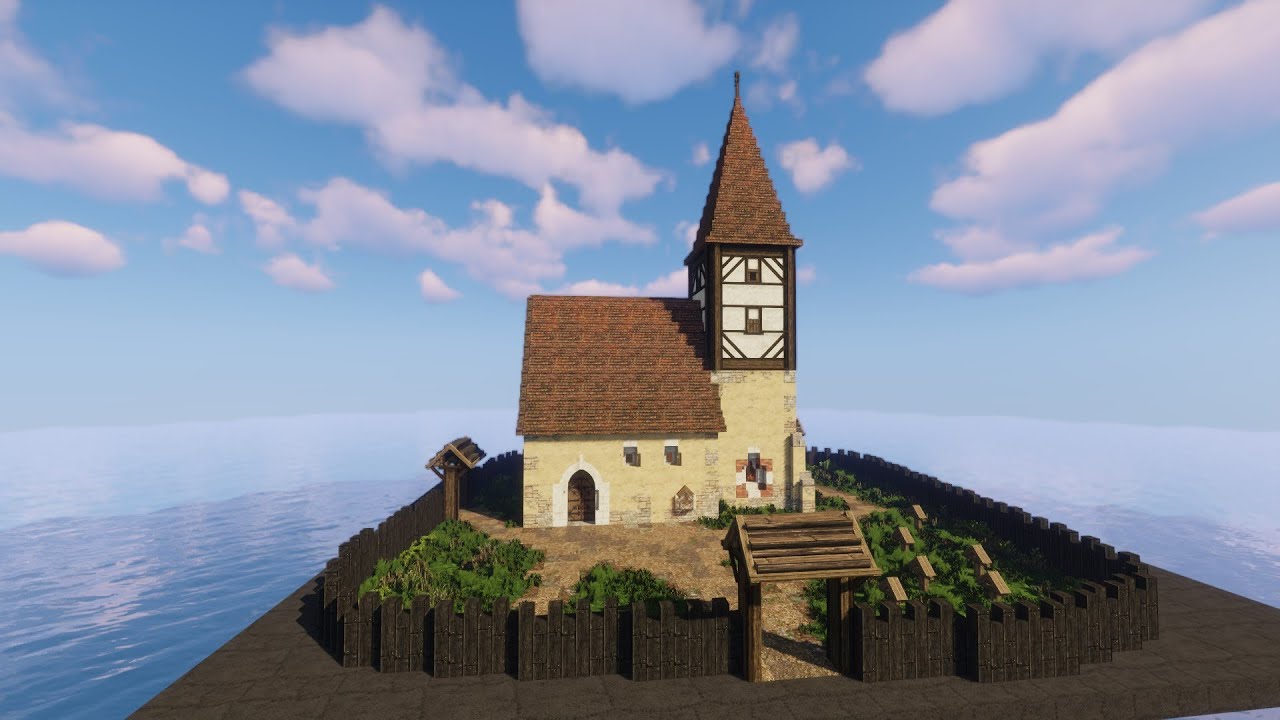 Minecraft Conquest Reforged: Manor Lords level 2 Church - YouTube