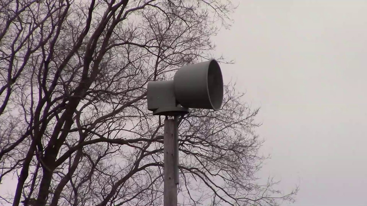 Single Tone ACA P-15 Siren Test Reddick, IL 2/4/20 - YouTube