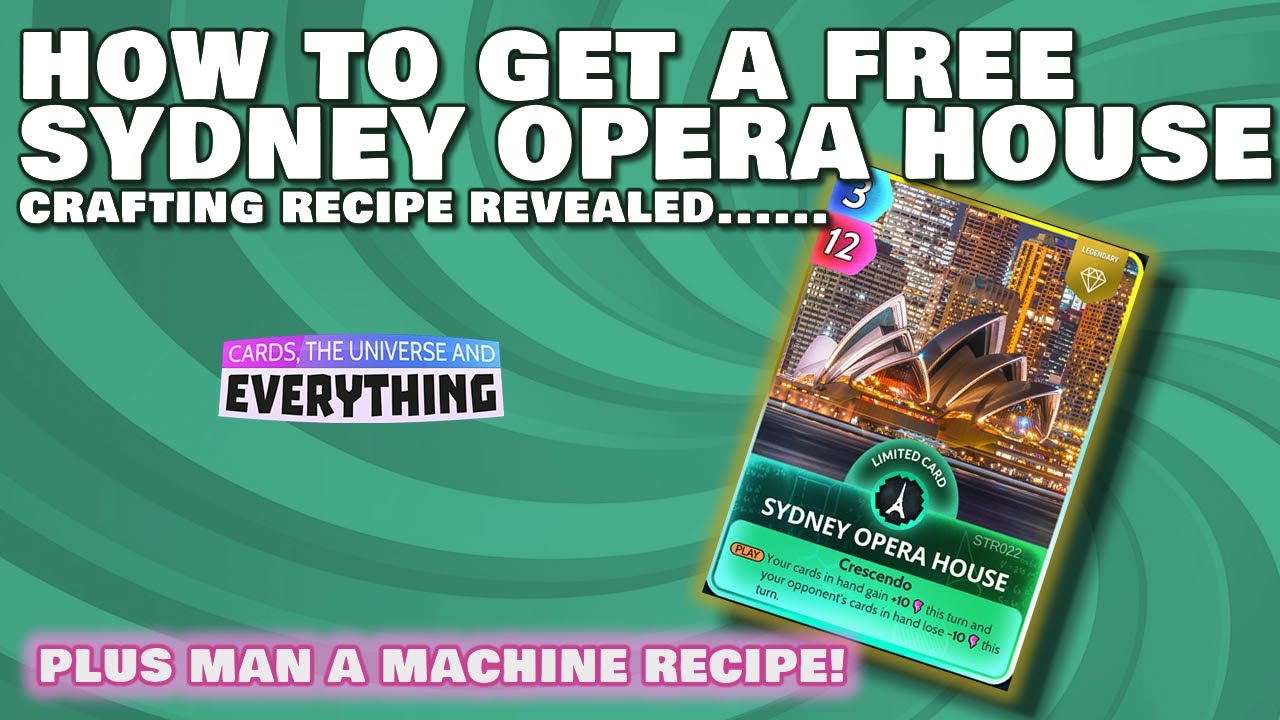 How to craft Sydney Opera House. Cards Universe and Everything - YouTube