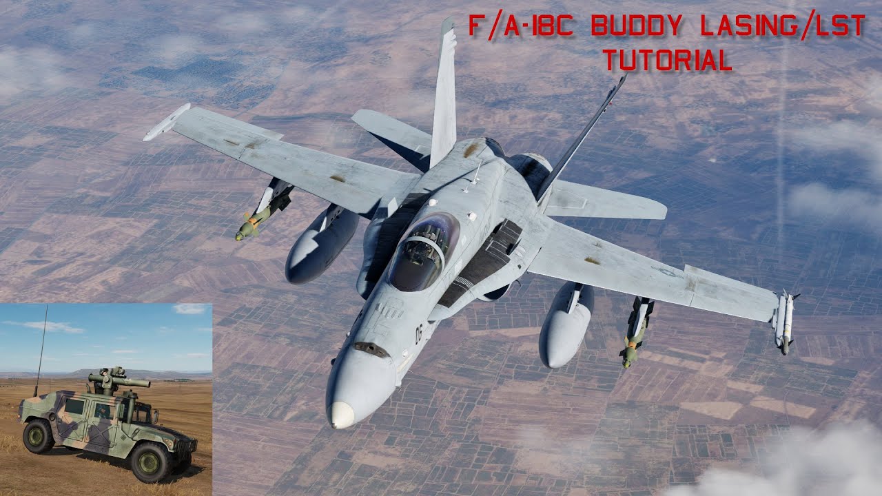 DCS World: F/A-18C Hornet Buddy Lasing/LST Tutorial - YouTube