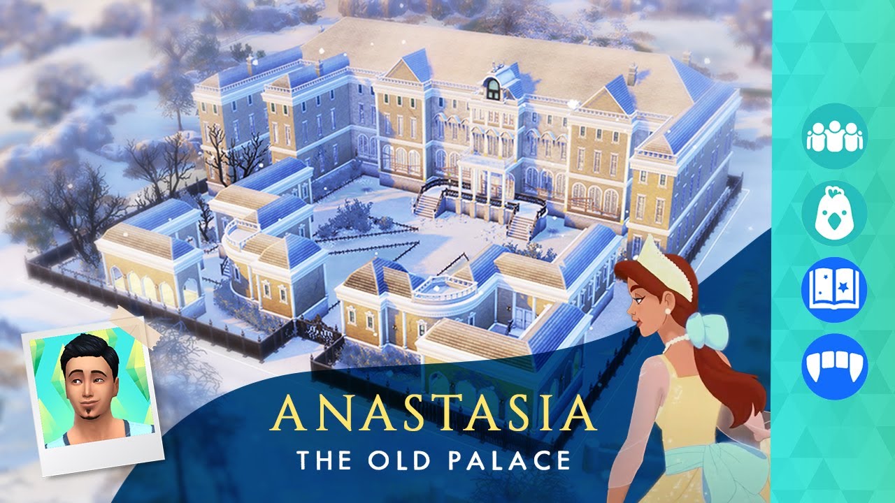 ANASTASIA: The Old Palace! Sims 4 Abandoned Build Tour (No CC or Mods ...