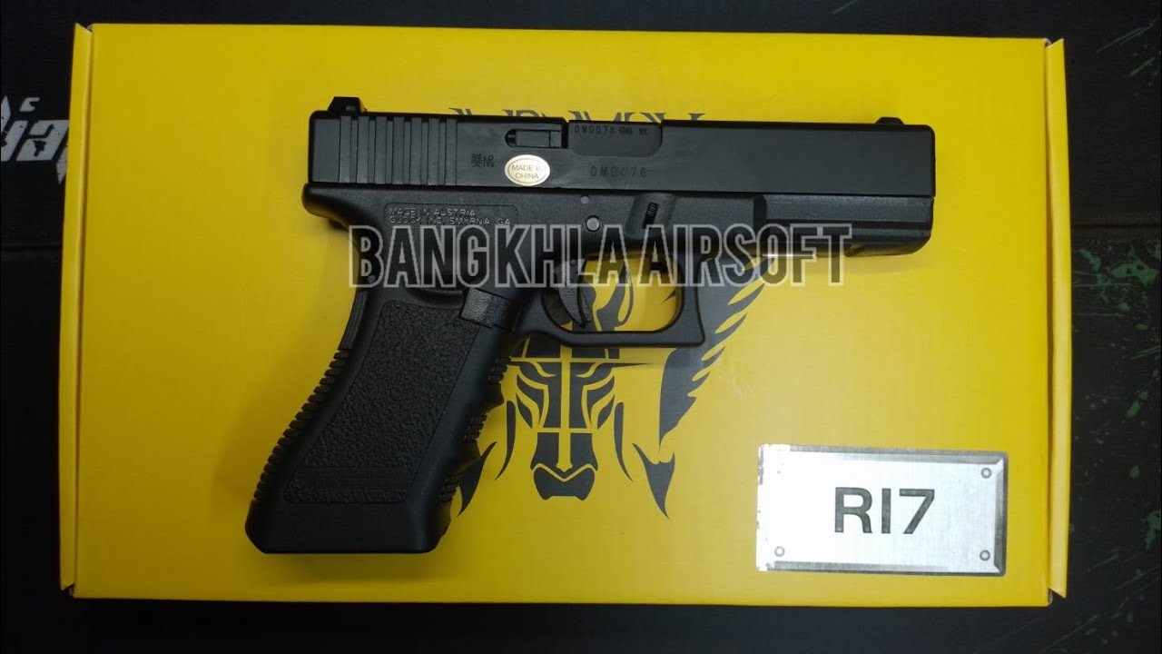 รีวิวบีบีกันArmy R17 (Glock17)@บางคล้าแอร์ซอฟต์ - YouTube