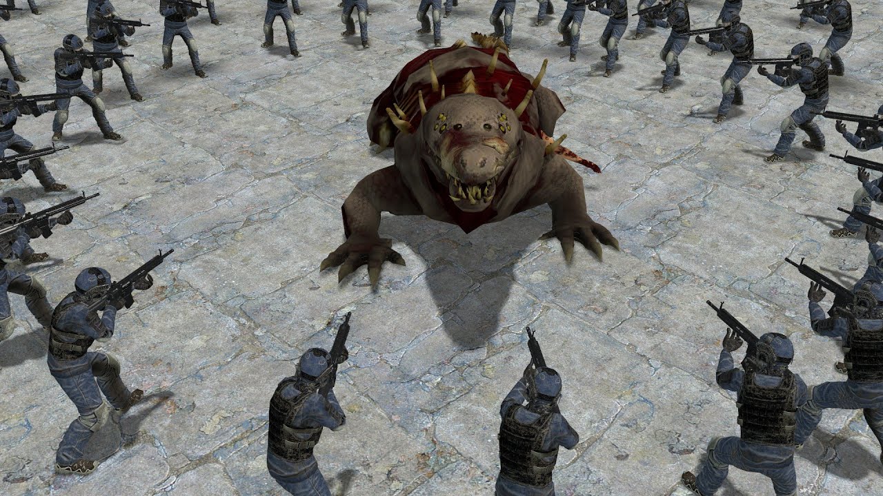 SCP-682 VS SCP GUARD!! Garrys Mod Sandbox - YouTube