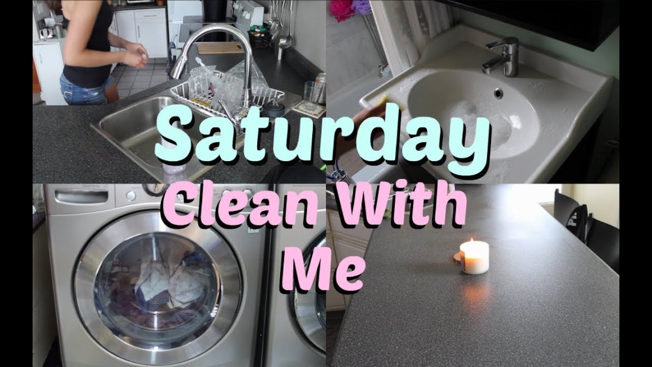 SATURDAY MORNING CLEAN WITH ME 2018 | CLEANING MOTIVATION - YouTube