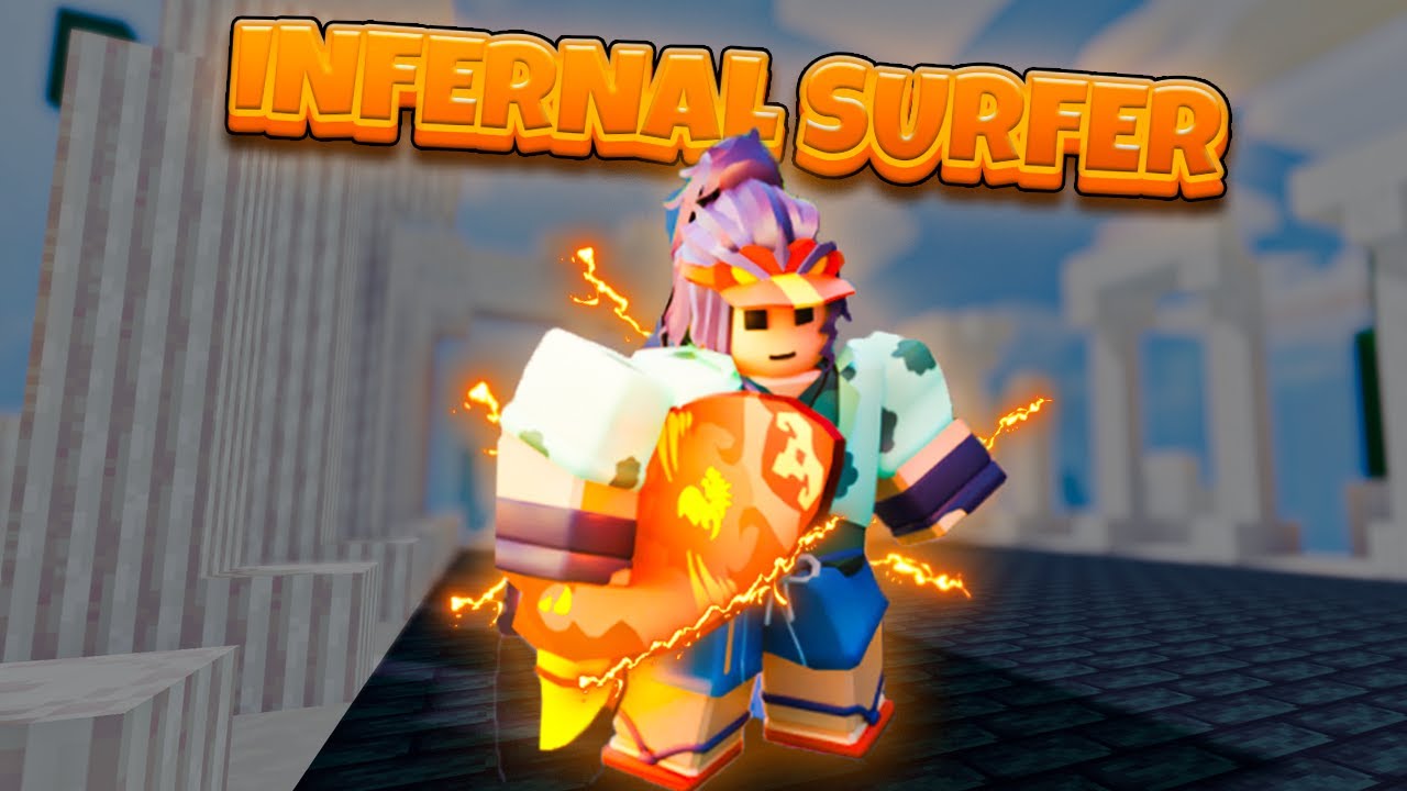 I Used the New INFERNAL SURFER Skin In Roblox BedWars - YouTube
