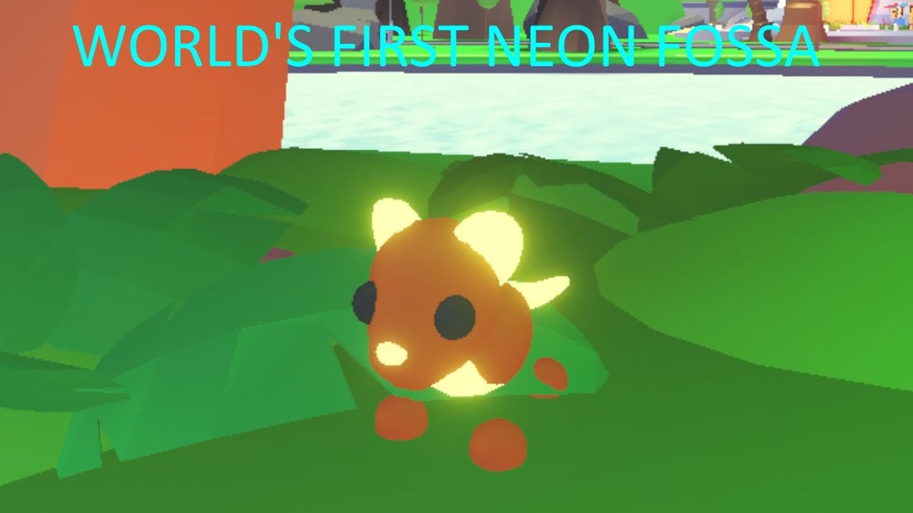 Making the world's first neon Fossa!! (The first neon Fossa in Adopt Me ...