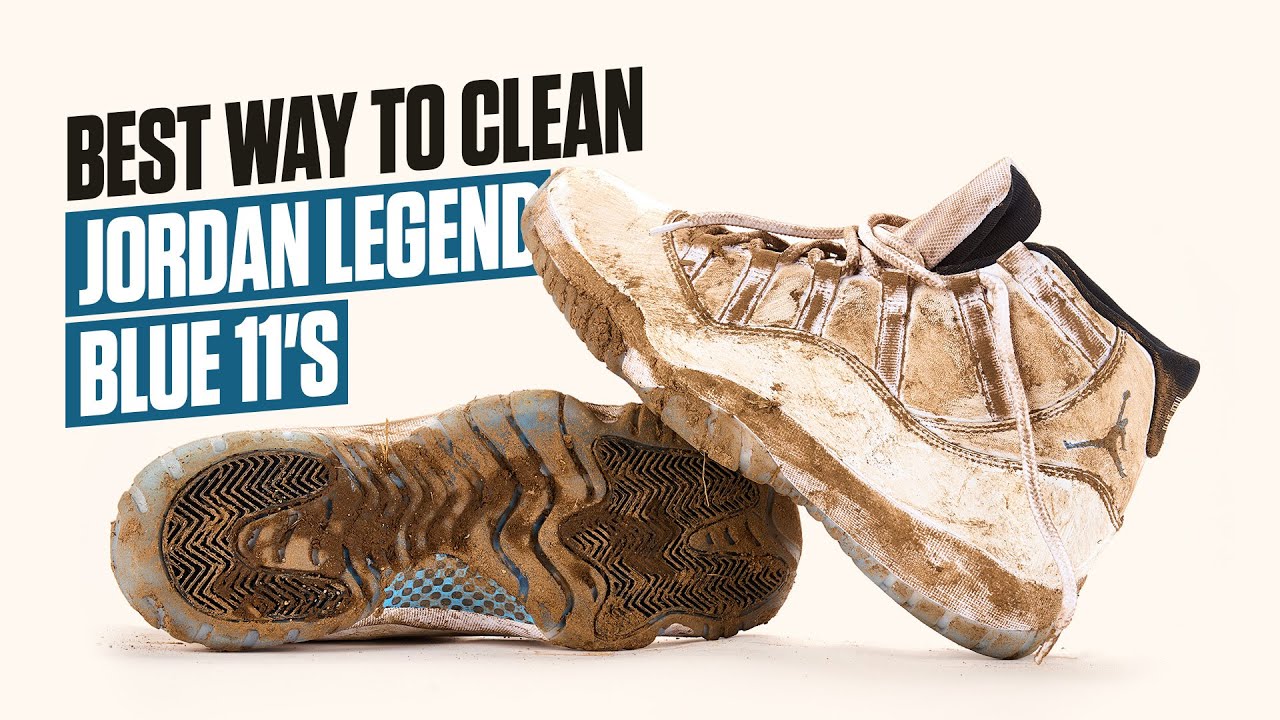 The BEST Way to Clean Jordan "Legend Blue" 11s - YouTube